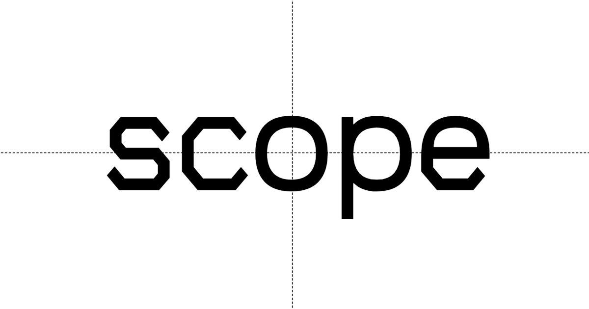 Scope – a variable typeface designed to enable typographic interactions