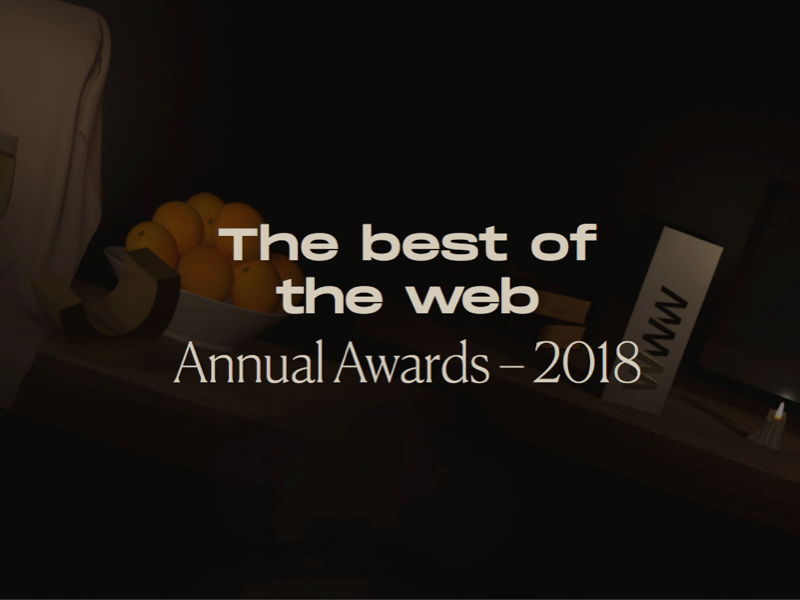 Awwwards Nominees of the Year 2018