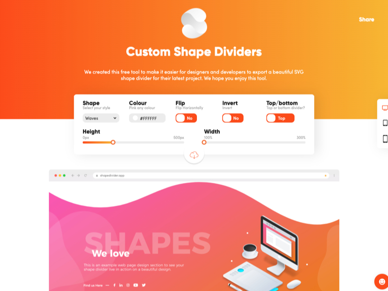 Custom Shape Dividers