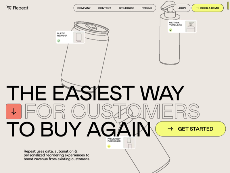 Repeat | The end to end reordering experience for CPG Brands on Shopify
