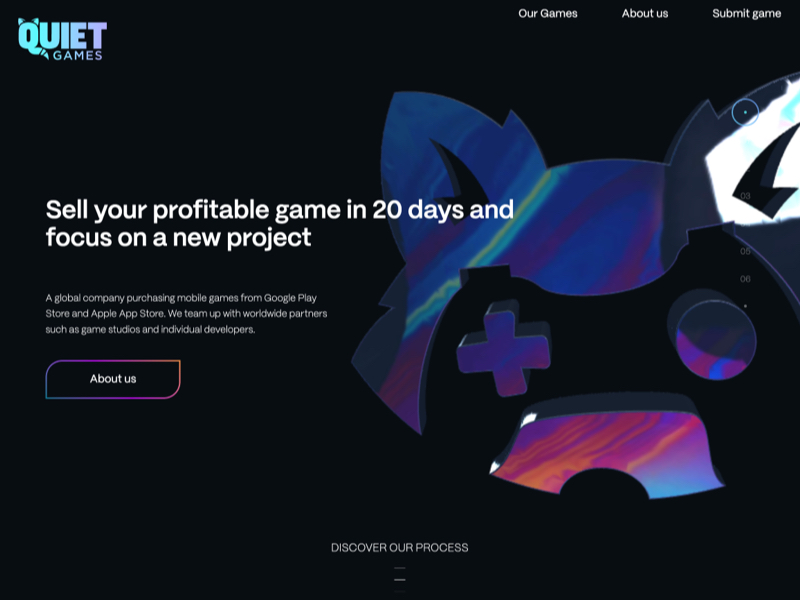 Quiet Games - Sell us your game and focus on a new project